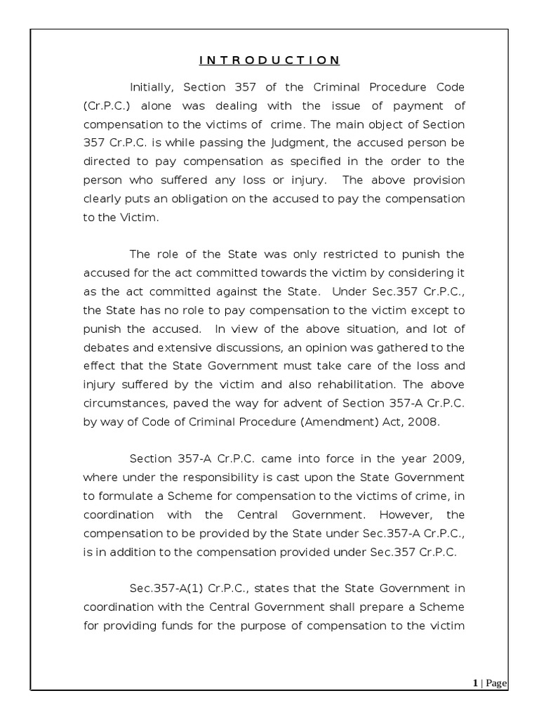 Telangana Victim Compensation Scheme | PDF | Crimes | Crime & Violence