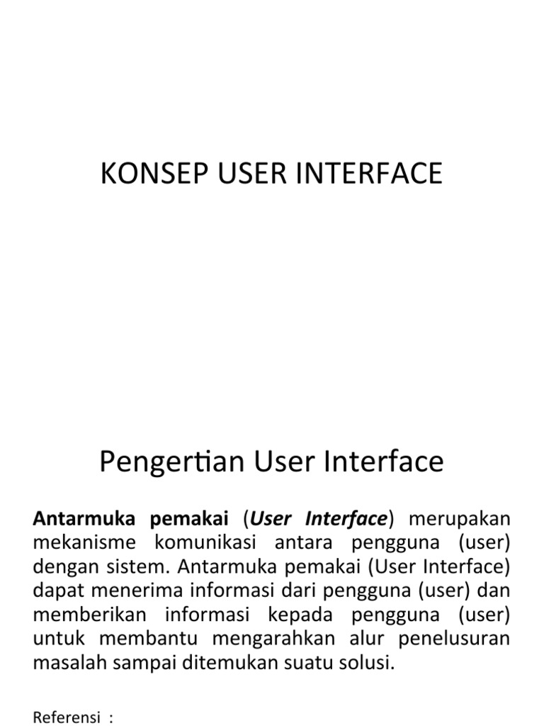 Dasar-Dasar User Interface | PDF