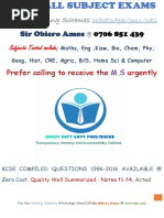 KLB Form 3 Mathematics | PDF | Career & Growth | Law