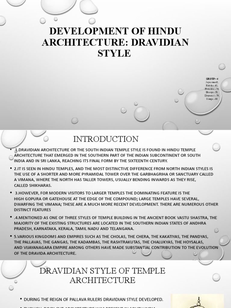 Dravidian Architecture | PDF