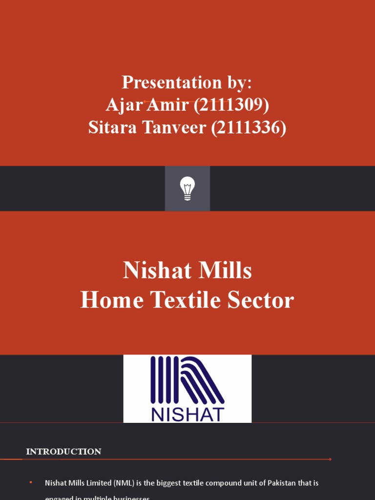 Nishat Mills Presentation | PDF | Business | Marketing