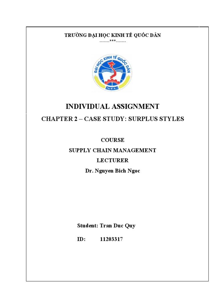 Case Study SCM | Download Free PDF | Supply Chain | Strategic Management