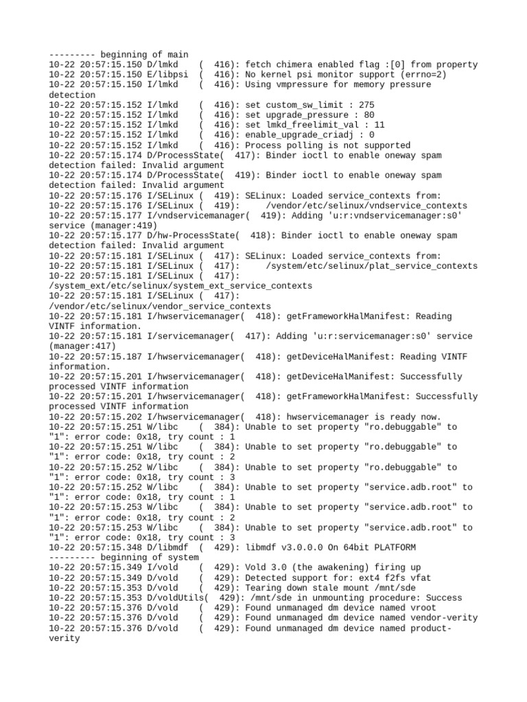 Android System Log Analysis | PDF | Computing | Computer Architecture