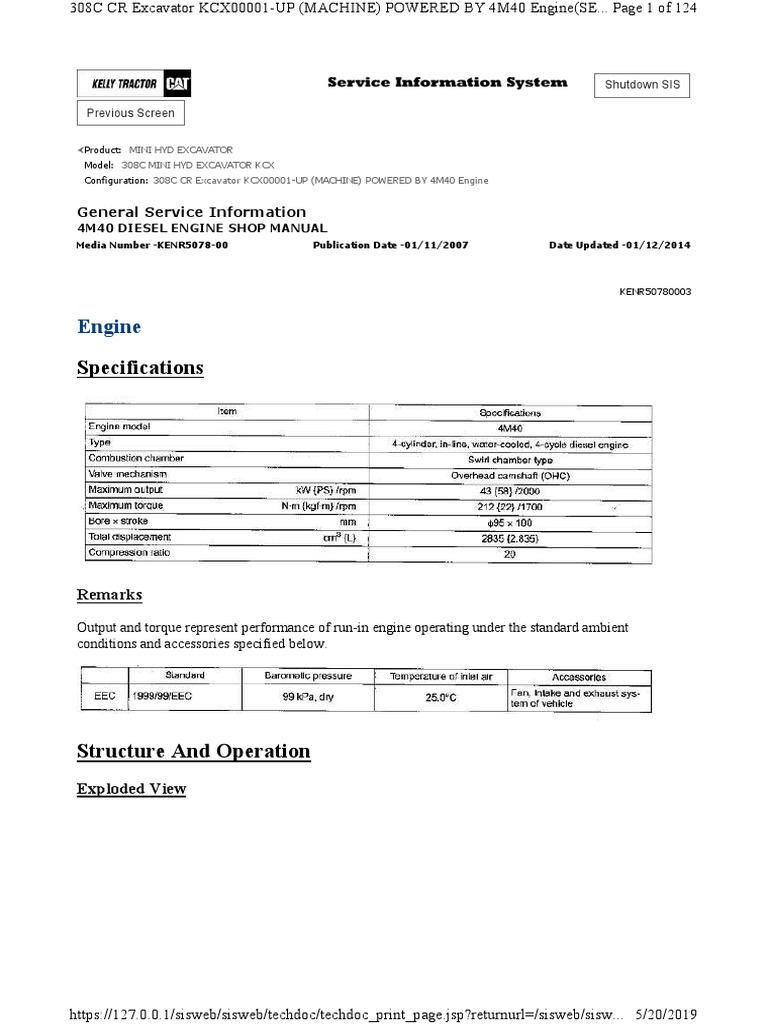 Engine: Specifications | PDF | Piston | Valve