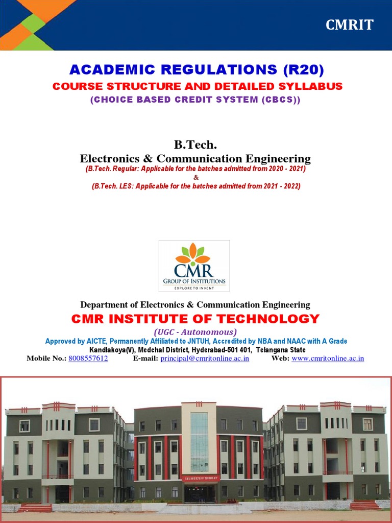 3 B.Tech. ECE Final | PDF | University And College Admission | Engineering