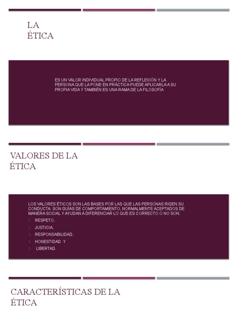 La Ética Diapositivas | PDF | Moralidad | Comportamiento