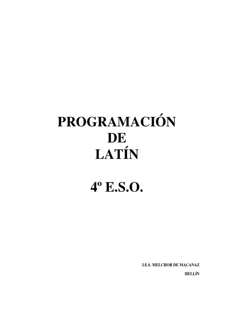 Latin | PDF | latín | Palabra