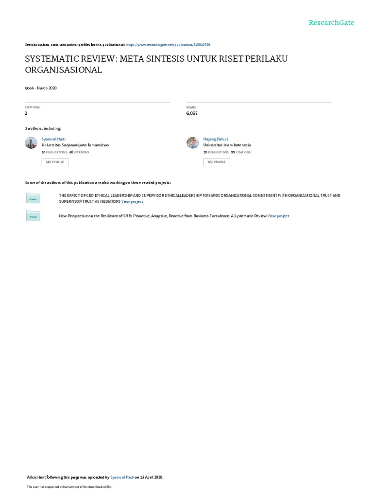 Menulis Systematic Review Book | PDF | Komputer