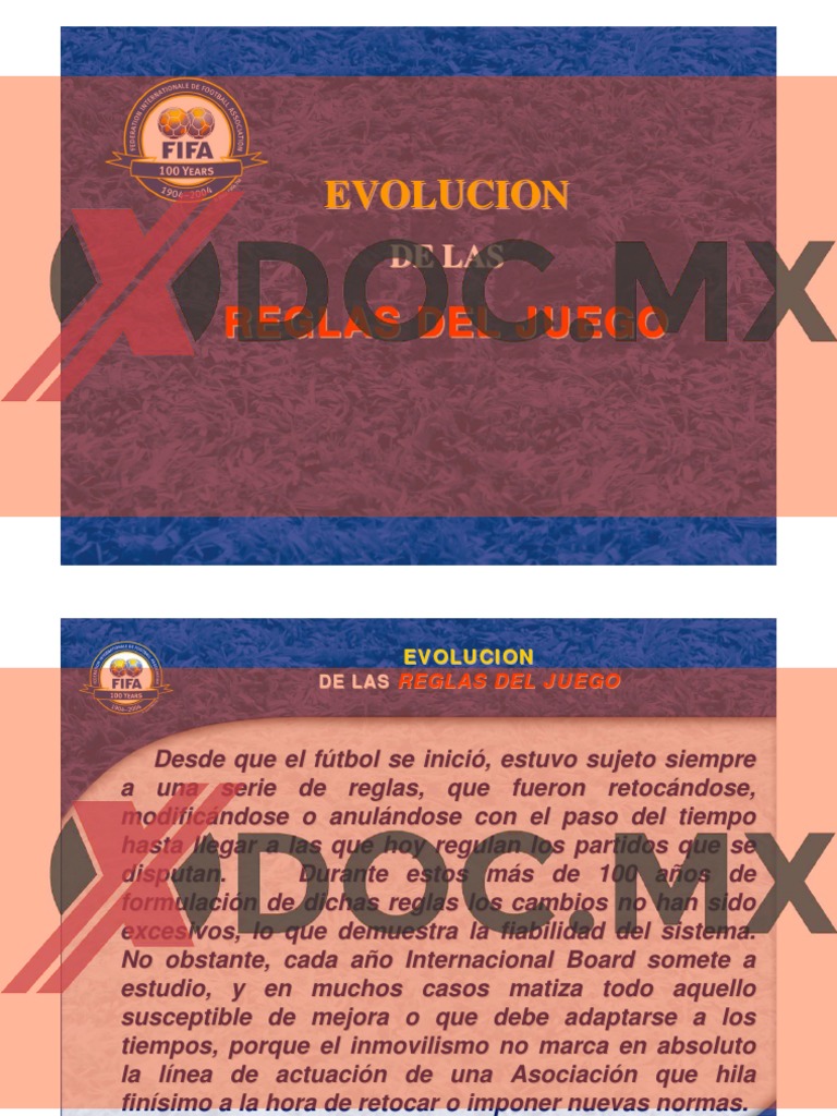 Xdoc - MX Evolucion Reglas Del Juego | PDF | Códigos de fútbol ...