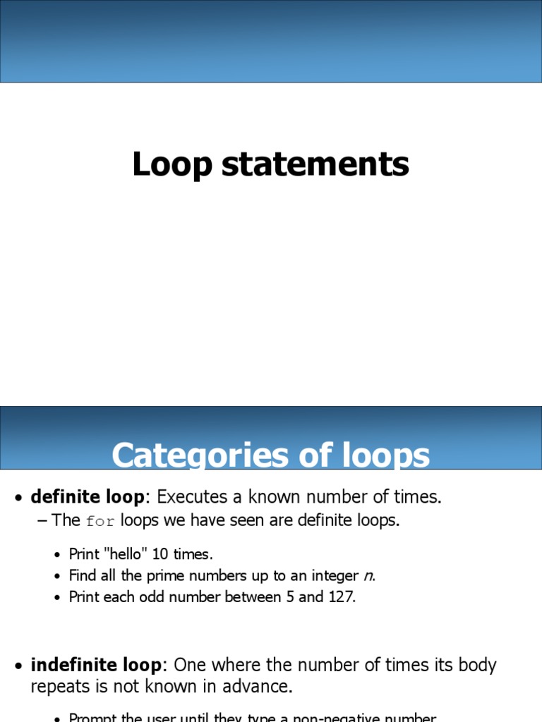 Chapter 3 Control Statements Loops S Pdf Control Flow Computing