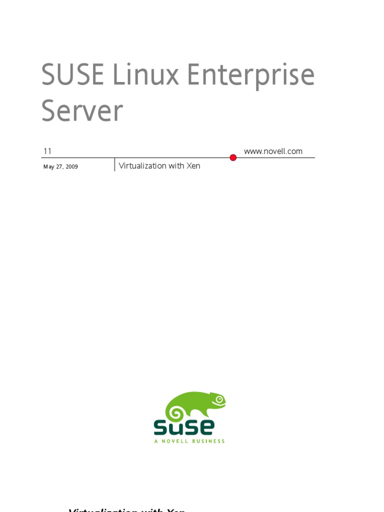Sles Virtualization With Xen Pdf Virtual Machine Operating System