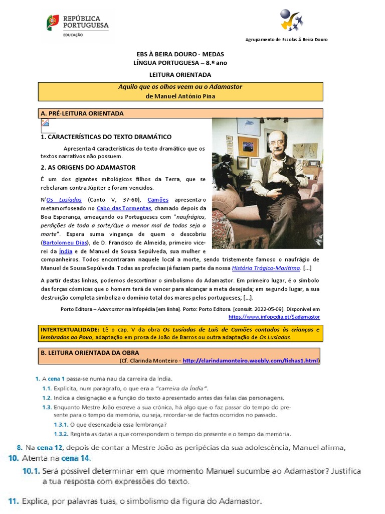 Guiao Adamastor | PDF