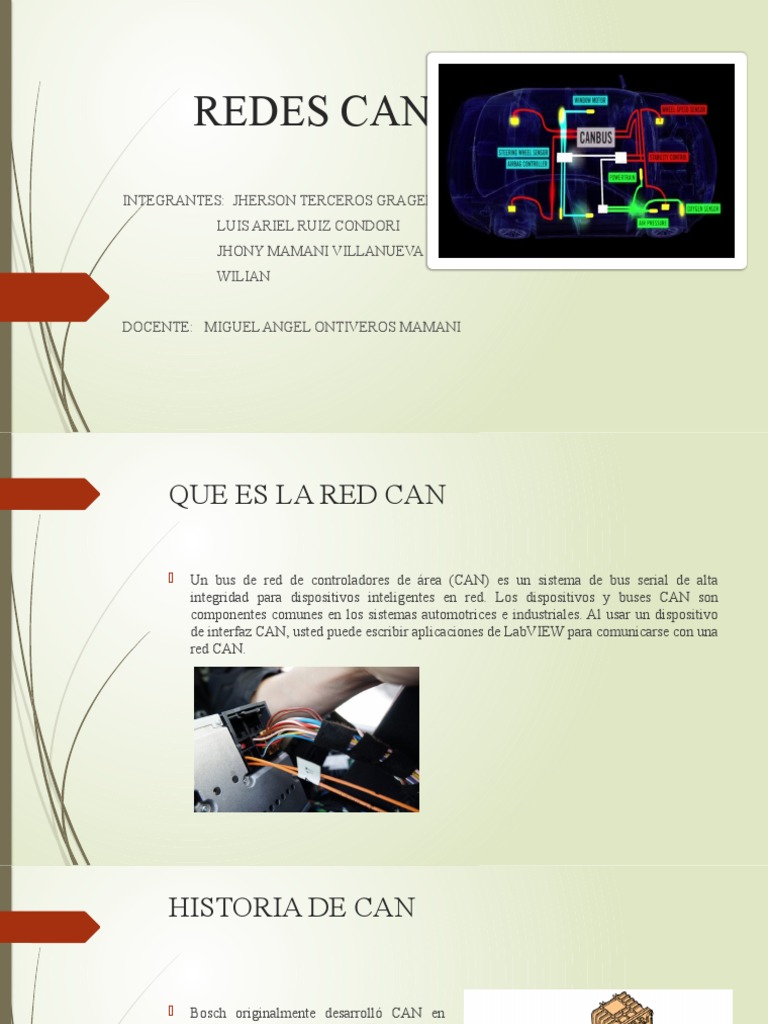 Redes Can | PDF | Software de la aplicacion | Electrónica