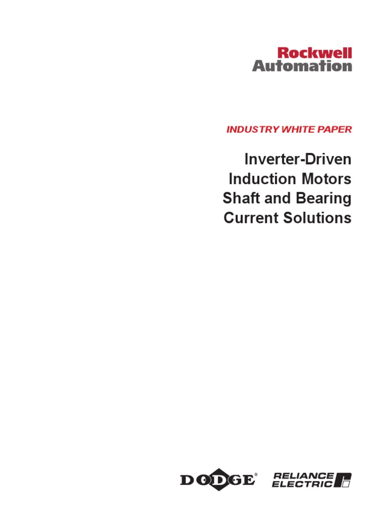 Inverter-Driven Induction Motors Shaft and Bearing Current Solutions ...