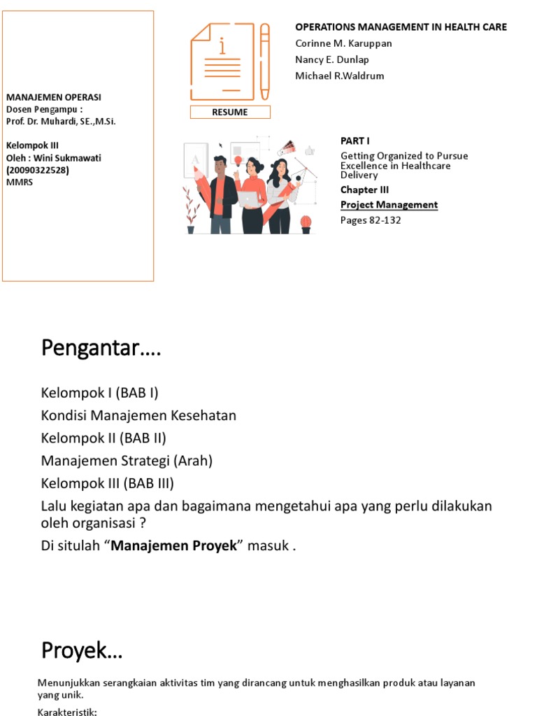 Manajemen Proyek Kelompok Iii Mo | PDF | Karier & Perkembangan | Seni Manajemen Proyek Kelompok Iii Mo | PDF | Karier & Perkembangan | Seni