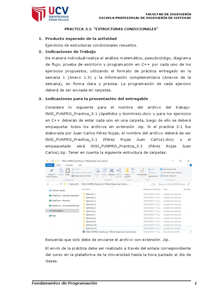 INSI - FUNPRO - Practica - 3.1 (Estructuras Condicionales) | PDF | Algoritmos | Triángulo