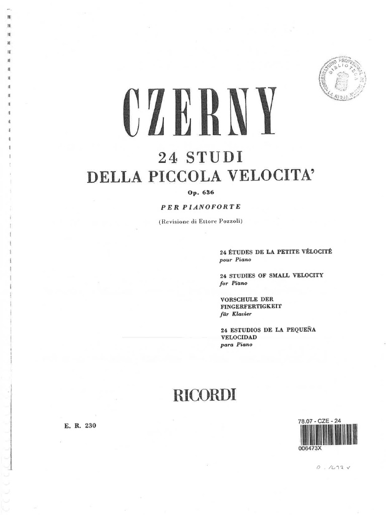 Czerny Op.636 Primera Parte | PDF