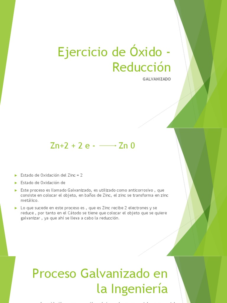 Ejercicio de Oxido -Reducción | PDF