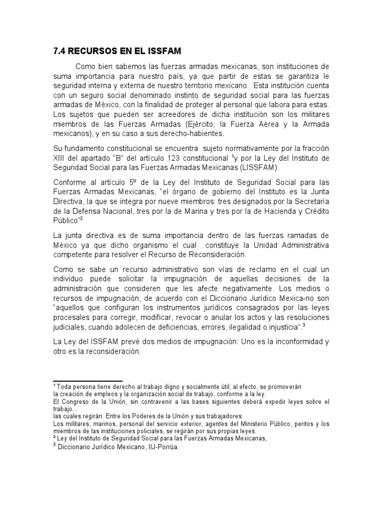 Recursos Issfam | PDF | México | Militar