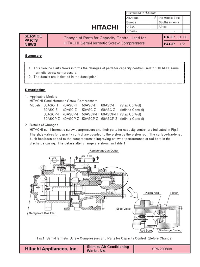 Hitachi: Service Parts News | Download Free PDF | Home Appliance ...