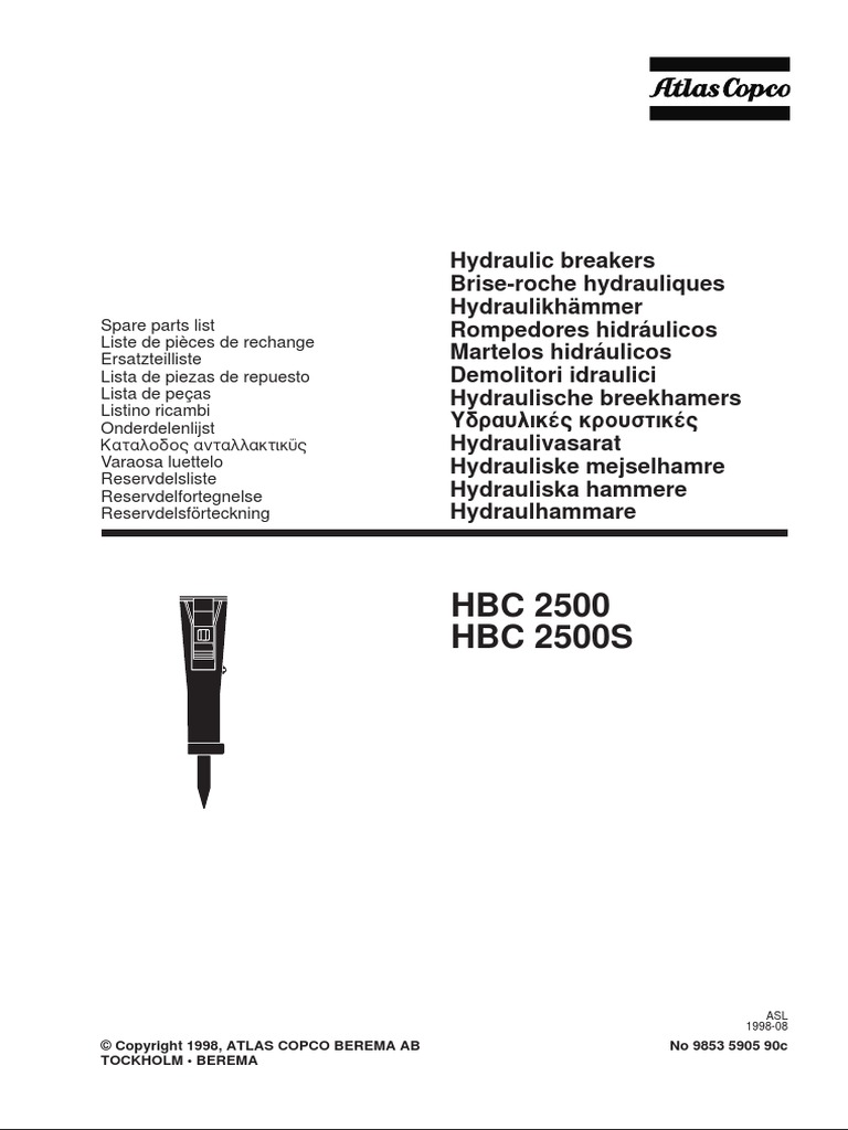 Atlas Copco 2500 | PDF | Piston | Mechanical Engineering