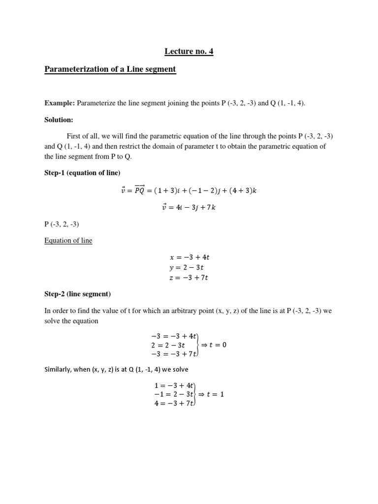 Lec 4 Equation of Plane | PDF | Plane (Geometry) | Equations