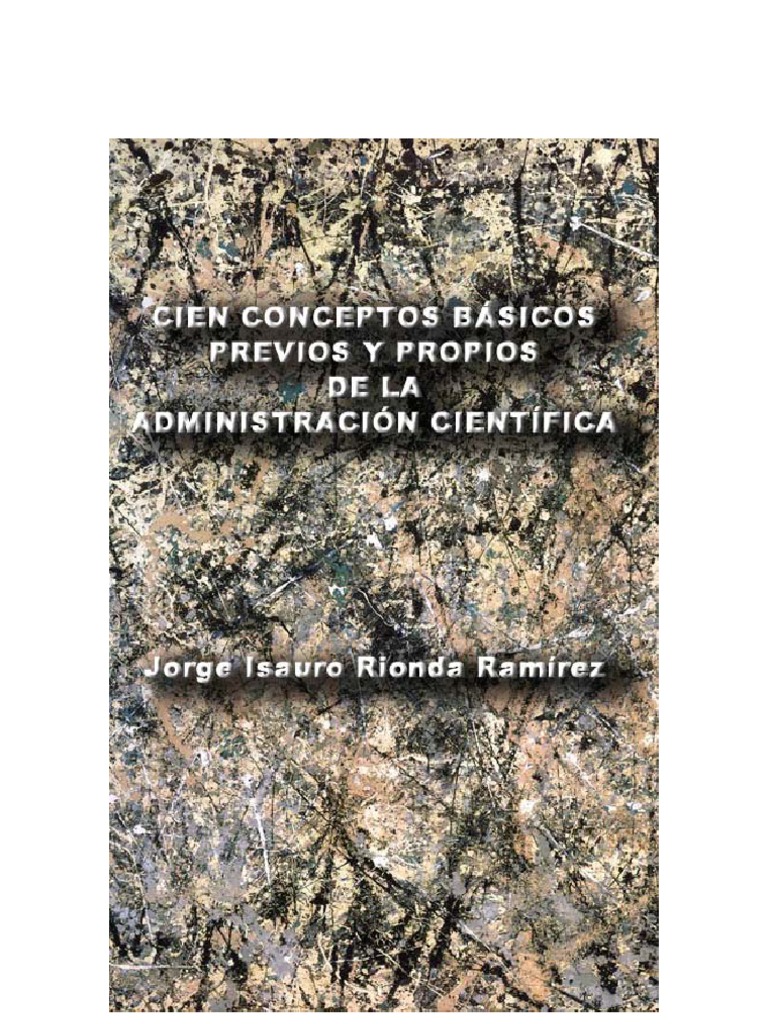 Rionda Ramirez - Cien Conceptos Basicos Previos Admin Is Trac Ion Cientifica | PDF | Science ...