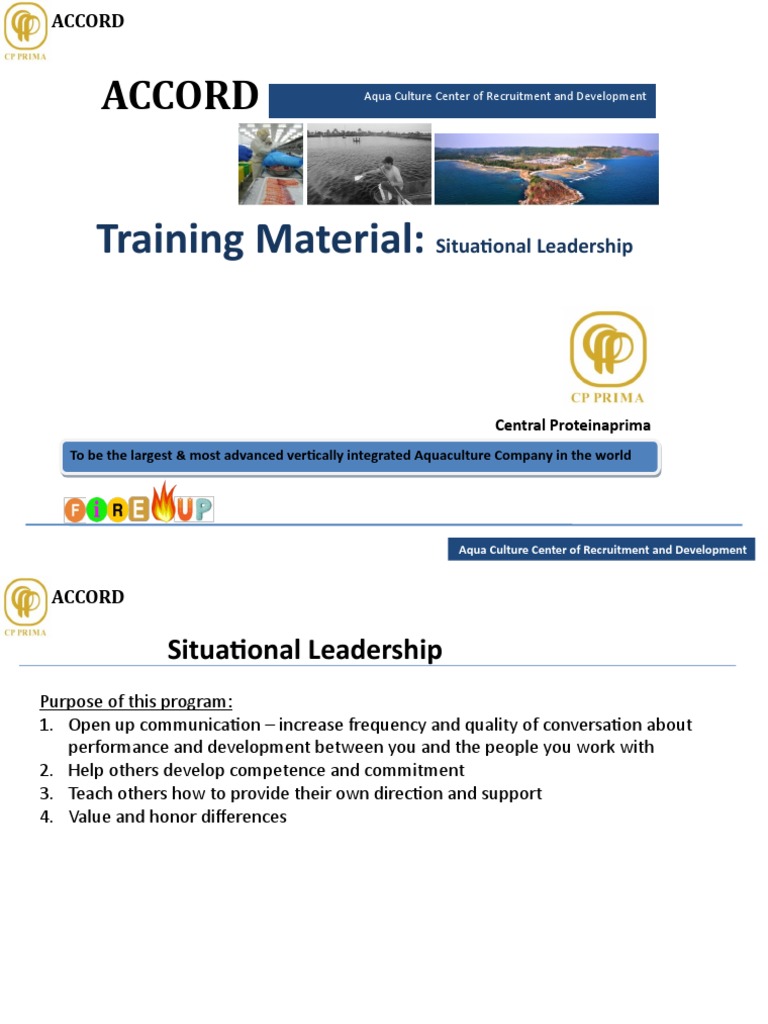 Situational Leadership Training Guide | PDF | Leadership | Cognitive ...