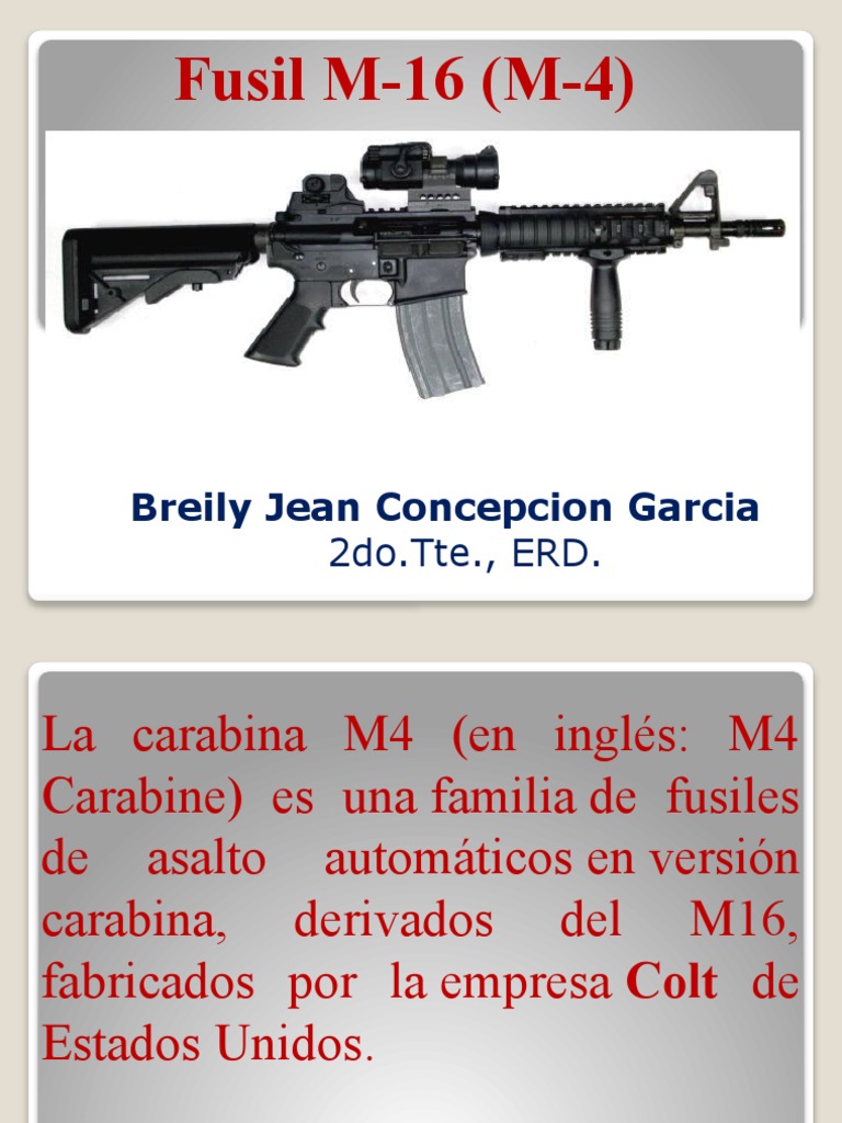 M-16 M-4 Concepcion G. | PDF | Peligros | Tecnología militar