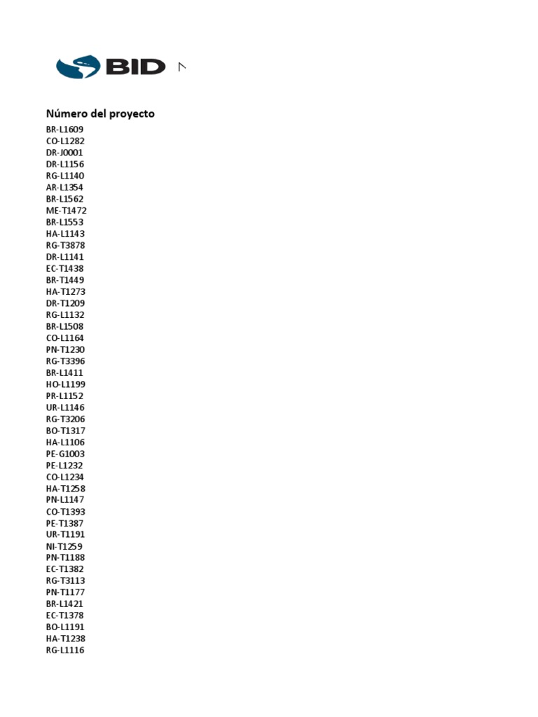 IDB Projects | PDF | Hidroelectricidad | Colombia