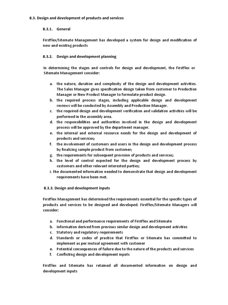 Design and Development ISO | PDF | Verification And Validation | Reliability Engineering