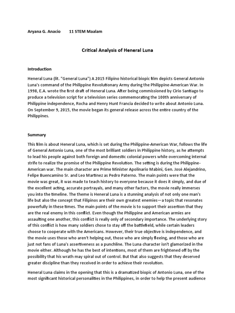 Critical Analysis | PDF