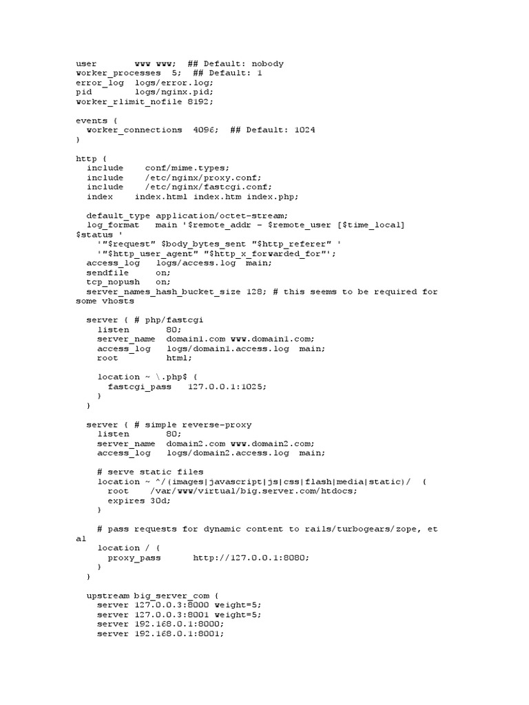 Configuracion Ngynx | PDF | Php | Scripting Language
