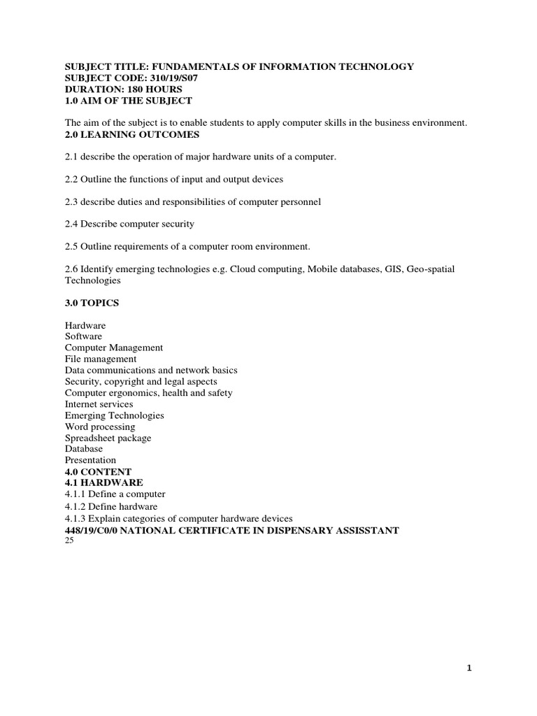 Foit Syllabus Pdf Computer Data Storage Computer Network