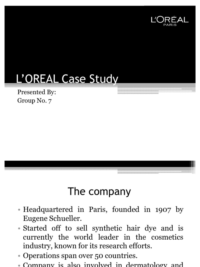 L'Oreal Case Study | PDF