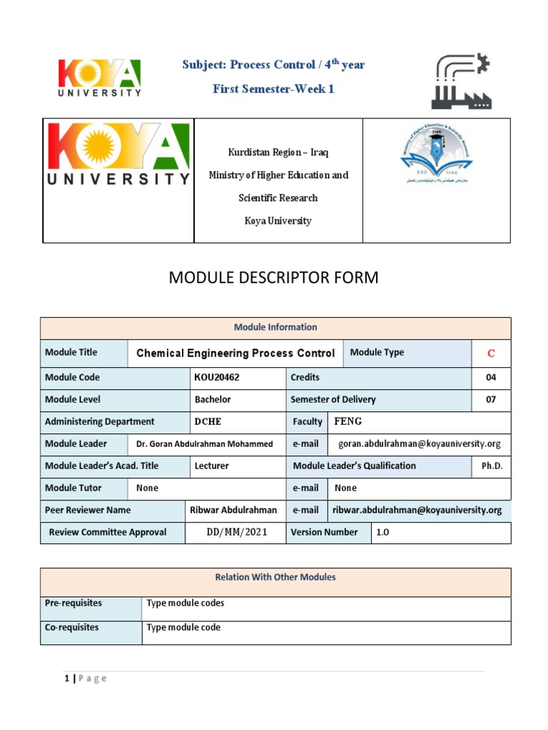 Week 1 - Introduction To Control Systems | PDF | Control Theory | Control System