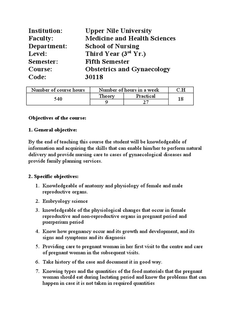 OBGY Nursing | PDF | Childbirth | Pregnancy