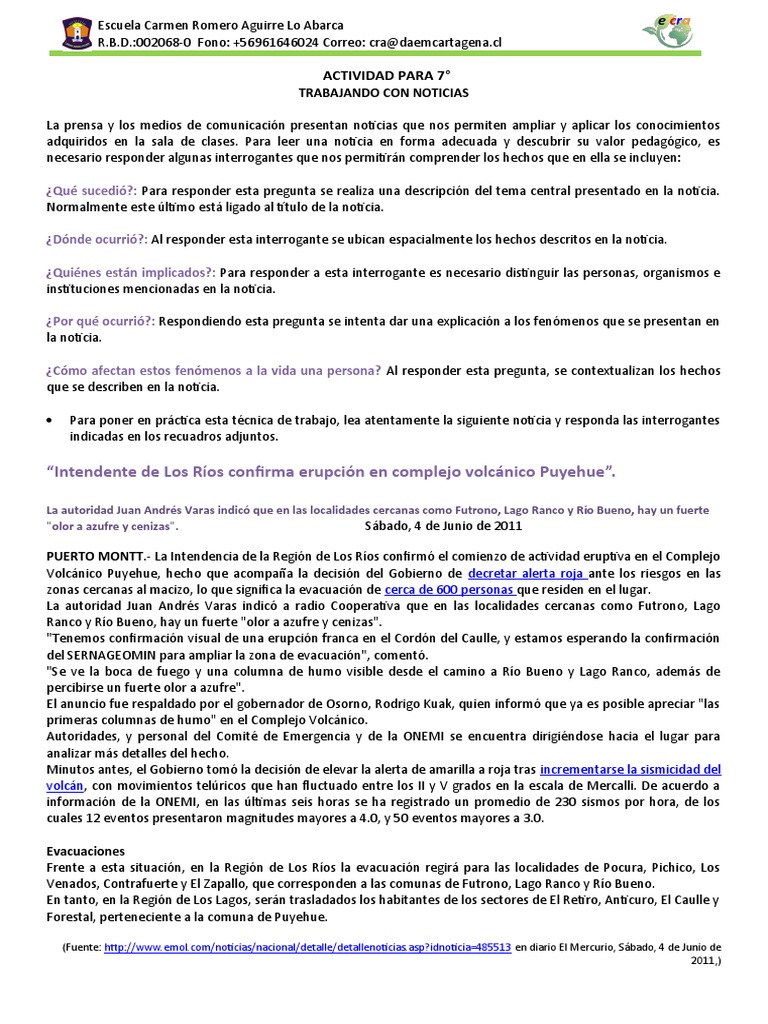 Fenomenos Naturales de 7° | PDF