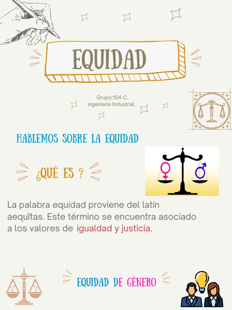 Equidad | PDF | Igualdad de género | Estudios de género