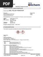 Liquid Nails Safety Data Sheet | PDF | Dangerous Goods