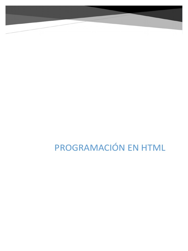 Ud Informatica 4 Eso - Programacion HTML | PDF | HTML | Red mundial