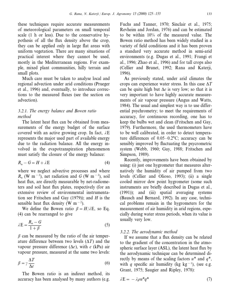 Measurement and Estimation of Actual Evapotranspiration-Review-9 | PDF ... Measurement and Estimation of Actual Evapotranspiration-Review-9 | PDF ...