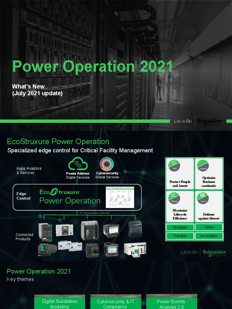 EcoStruxure Power Operation 2021 Update | PDF | Security | Computer ...