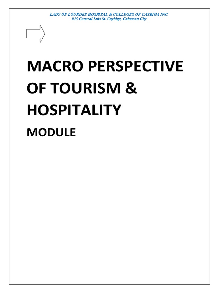 Macro Perspective of Tourism | PDF | Tourism | Sumer