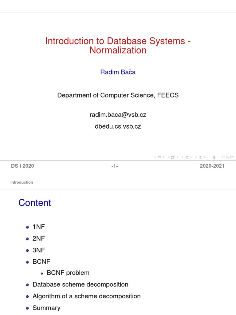 Udbs Prednaska10 | PDF | Computer Science | Databases