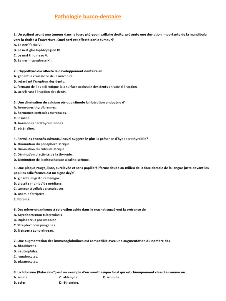 QCM Patho | PDF | Biopsie | Thyroïde