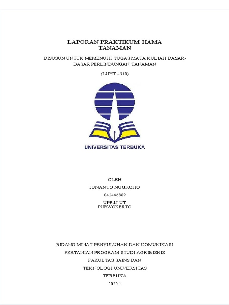 Laporan Praktikum-2022.1-luht4310-unit1-042446889-Junanto Nugroho | PDF | Sains & Matematika
