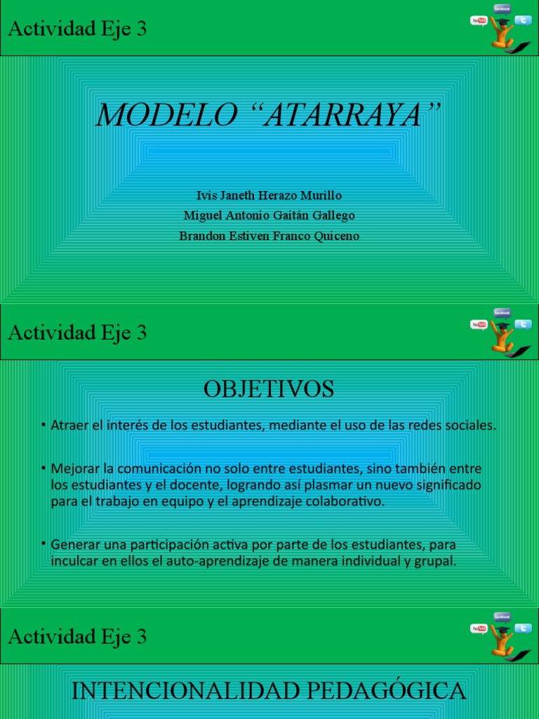 Actividad Eje 3 (Modelo Atarraya) | PDF | Redes sociales | Cultura ...