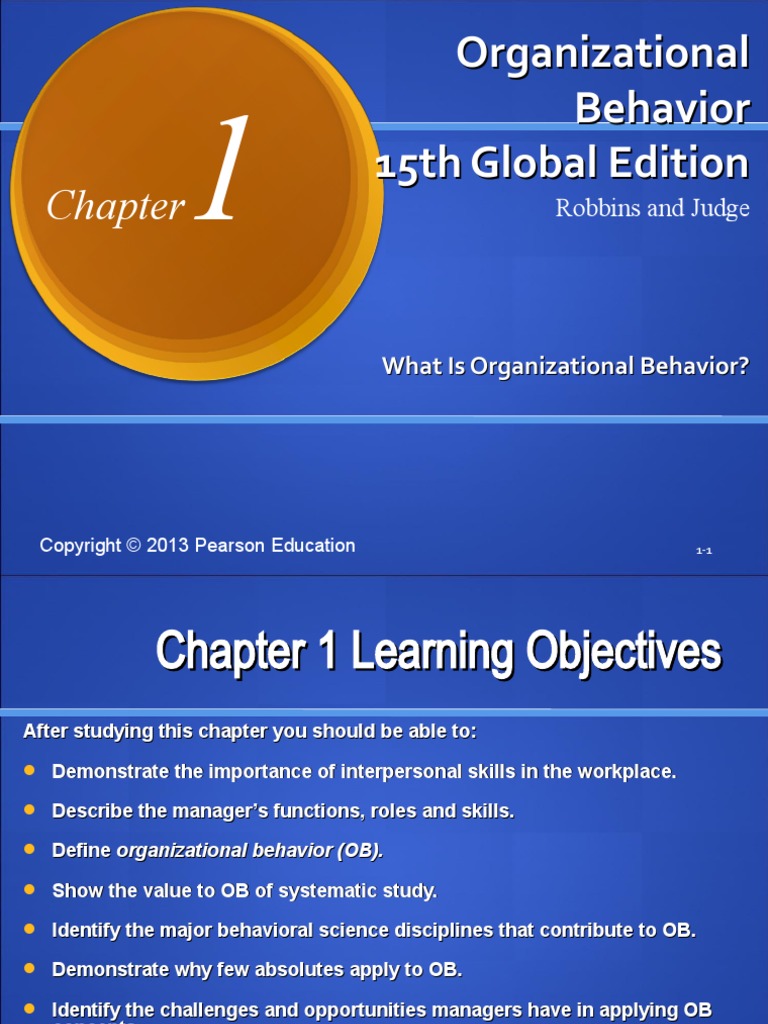 organizational behavior | PDF | Psychology | Organizational Behavior