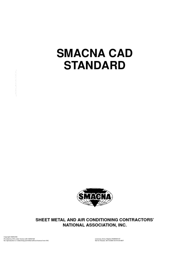 Smacna Cad Standard-Second Edition | PDF | Hvac | Computer Aided Design